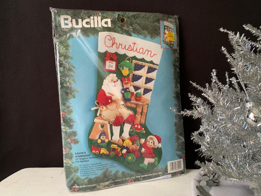1994 Bucilla Kit #83200 “santa's WORKSHOP” New in Sealed Package - Etsy
