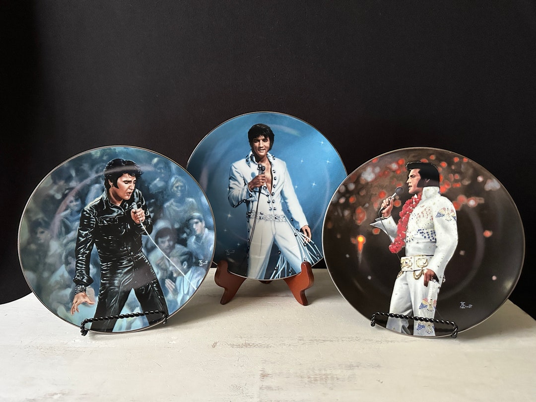 1990-1991 DELPHI Plates – ELVIS PRESLEY 1st, 2nd, and 3rd Issue – Set ...