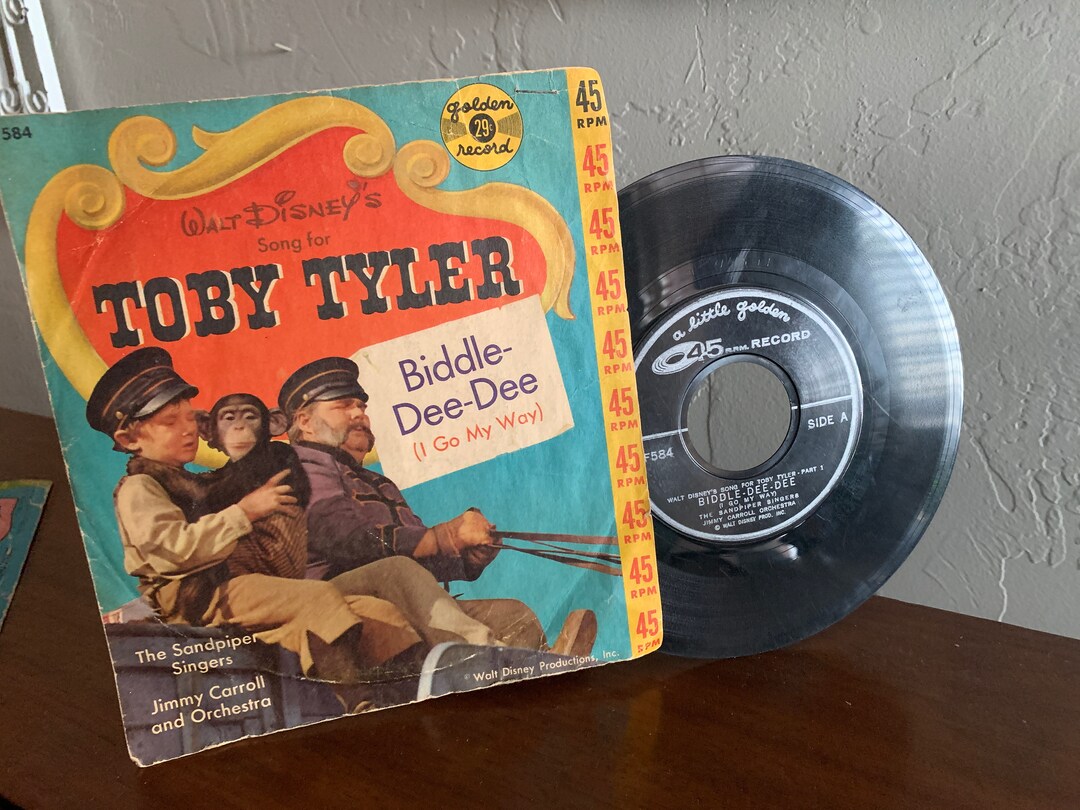1959 Walt Disneys Song for TOBY TYLER Biddle-dee-dee I Go My Way Golden ...