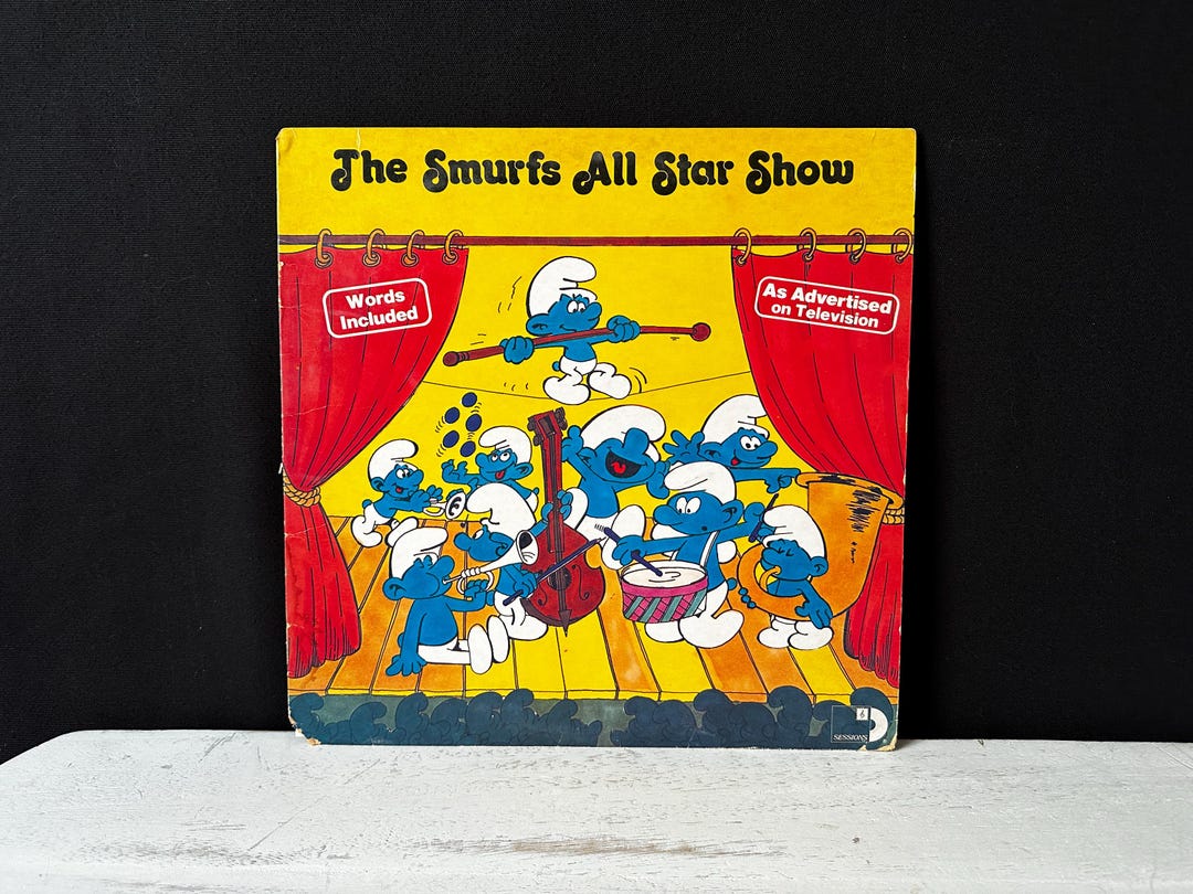 1981 the Smurfs All Star Show Vinyl Record: Sing-a-long Album With ...