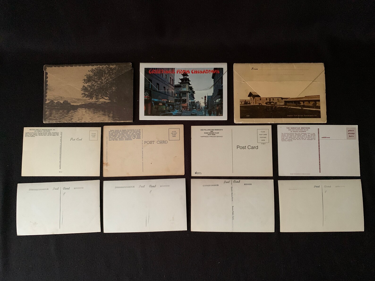 11 Vintage CALIFORNIA Postcards 3 Foldout 4 B&W Photo 1 - Etsy