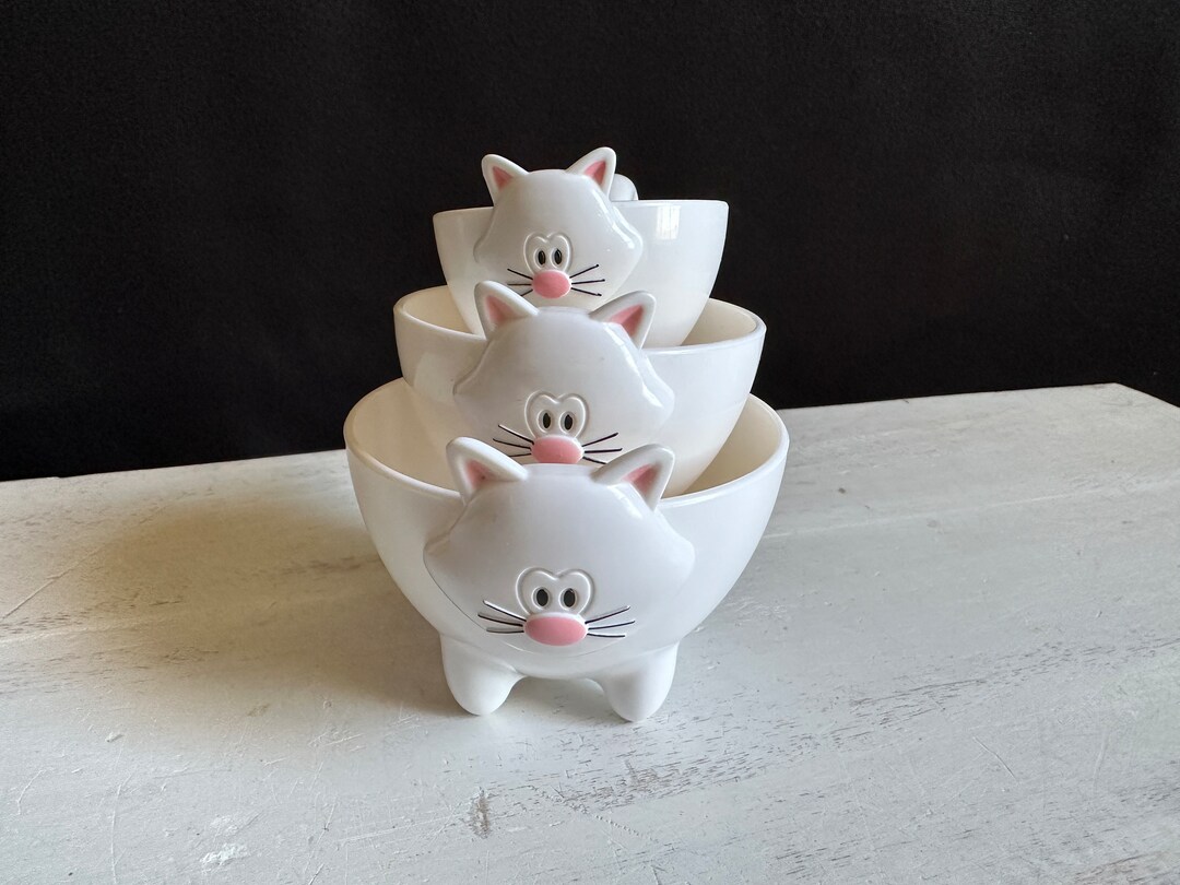 JOIE Meow Kitty Plastic Measuring Cups - Etsy
