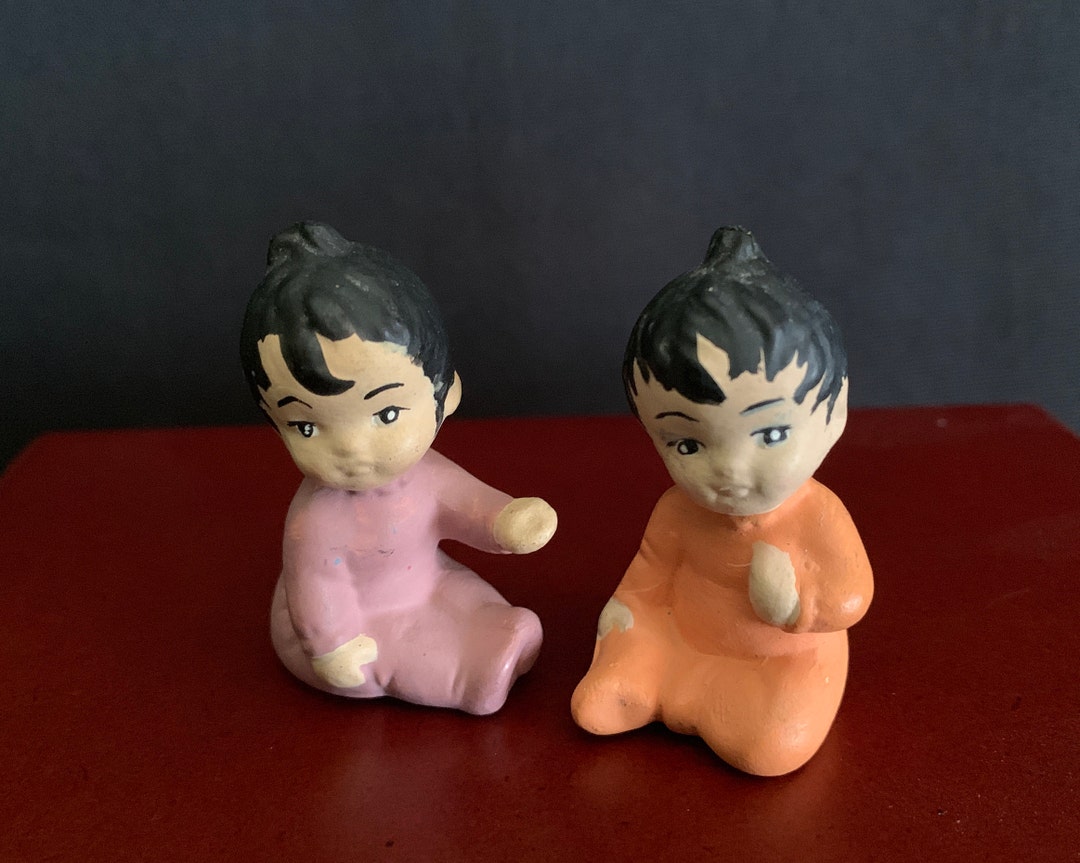 Tiny Baby Figurines Asian-inspired Hand-painted - Etsy