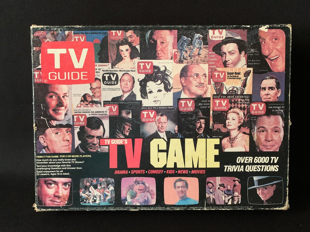 Very, Very Vintage 1984 TV GUIDE Trivia Board Game - Etsy