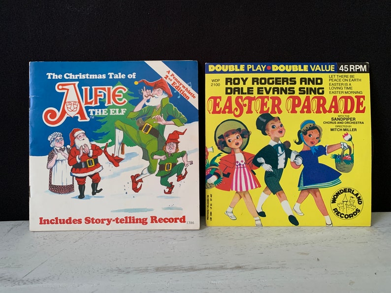 Hard to Find Vintage 7” Children’s Record – “alfie the Elf” With Read ...