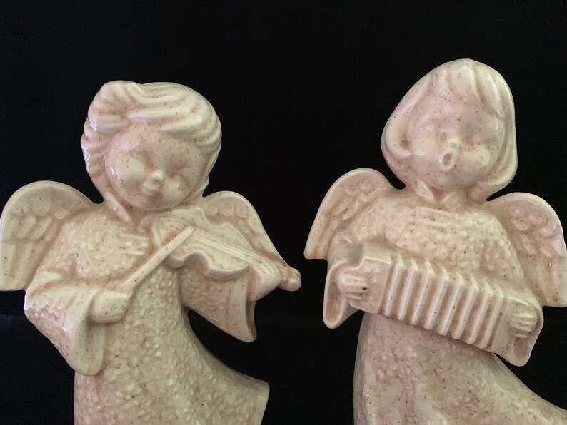 Ceramic Heavenly Angels Playing Musical Instruments - Etsy
