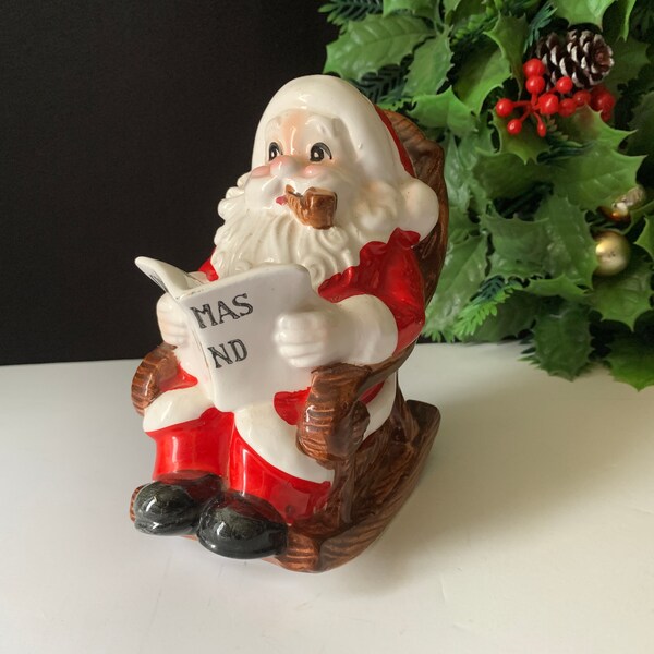 Santa Claus in a Rocking Chair - Etsy