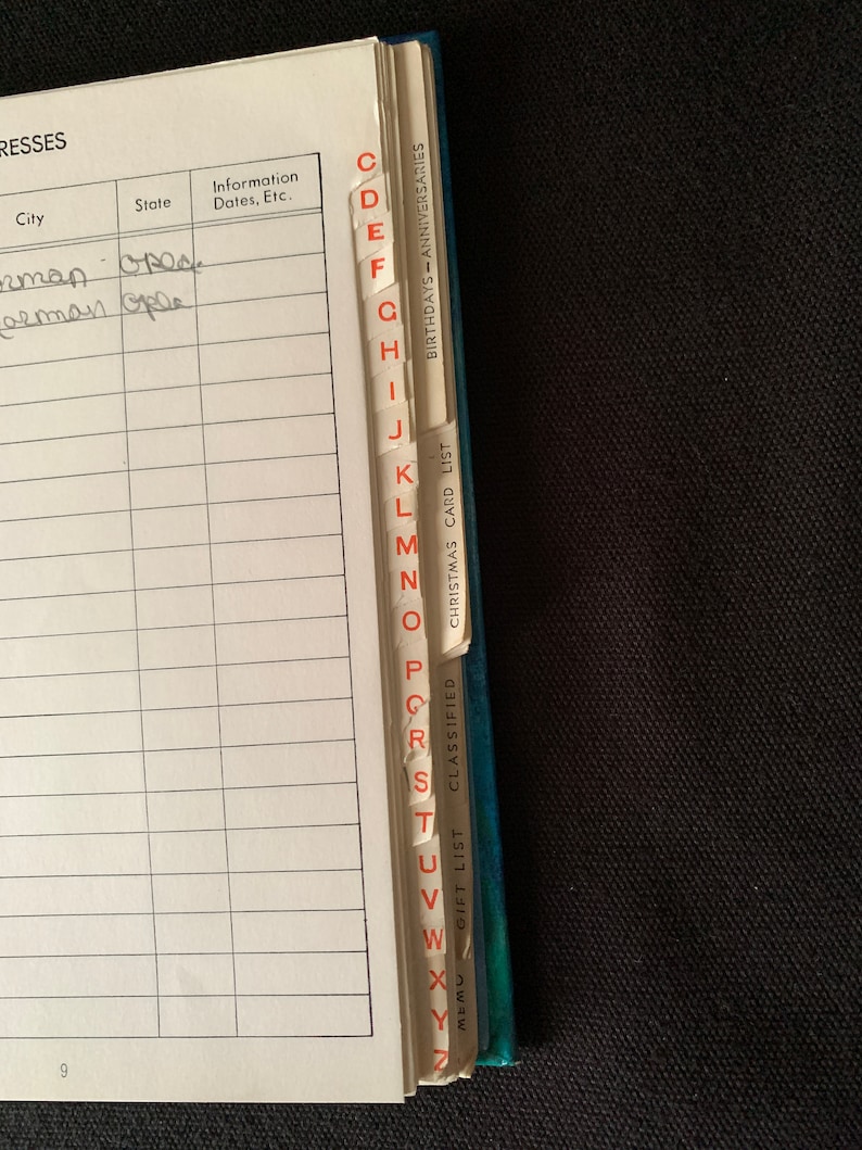 Vintage AMERICAN GREETINGS all Occasion Address Book 1970s - Etsy