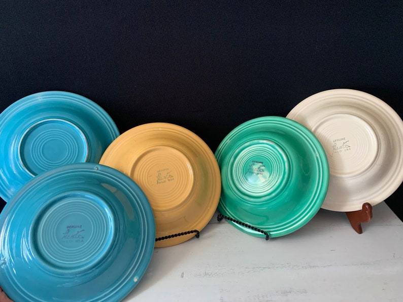 Rimmed Soup Bowls/deep Plates - Vintage FIESTAWARE Sold Separately - Etsy