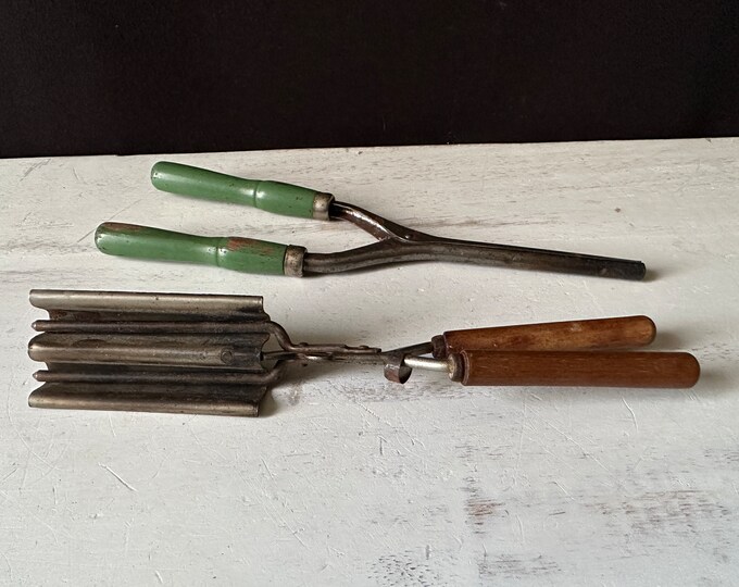 Primitive Very Old Metal Curling Iron and Crimper! Sold Separately - Etsy