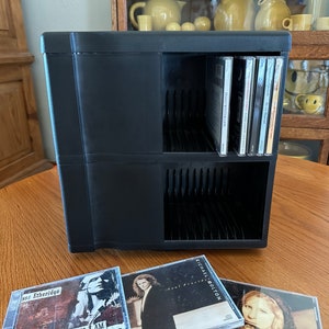 ALPHA 96 CD Storage Spinning Carousel Plastic Rack Black - Etsy