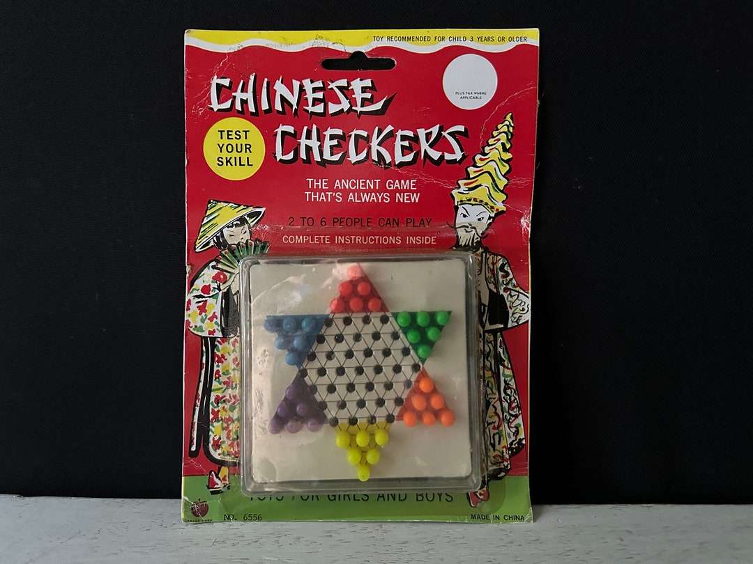 Chinese Checkers Small Travel Board Game MG DILLON 1960s - Etsy