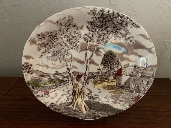 W. H. Grindley 12 Oval Serving Platter Staffordshire - Etsy
