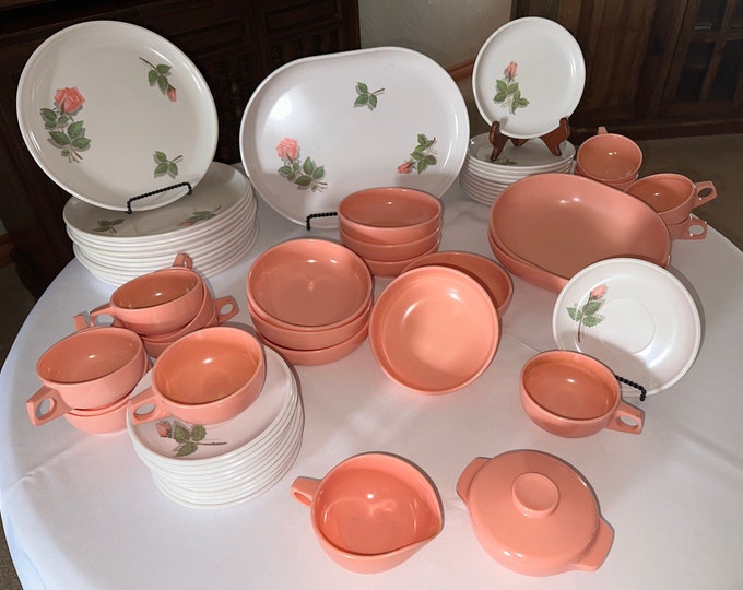Beautiful 62-piece HARMONY HOUSE 1950s “catalina” MELMAC Dinnerware - Etsy