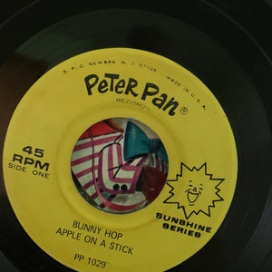 PETER PAN Records 45 RPM “ Bunny Hop” - Etsy