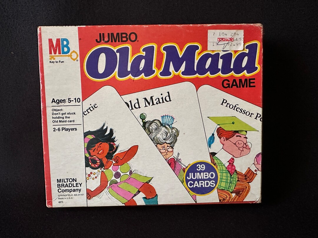 1978 MILTON BRADLEY jumbo Old Maid Card Game. 100% Complete - Etsy