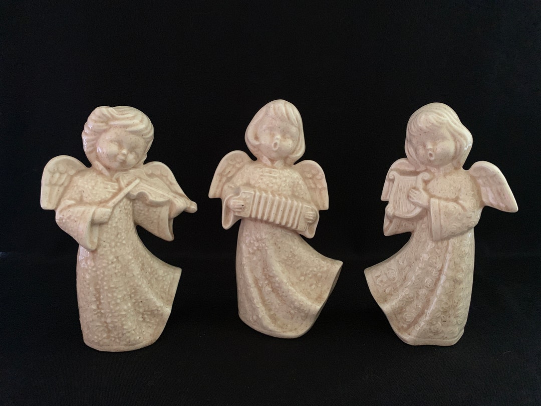 Ceramic Heavenly Angels Playing Musical Instruments - Etsy