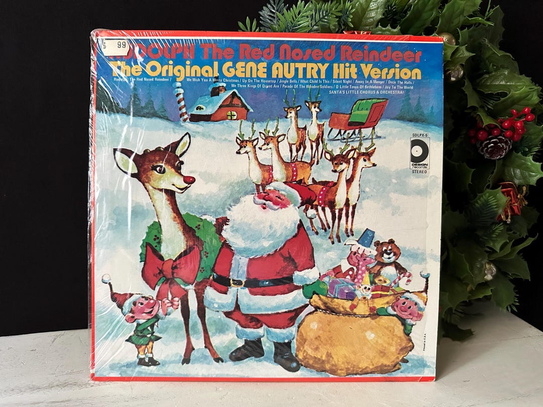 1961 Vintage Album “RUDOLPH the Red Nosed Reindeer the Original Gene ...