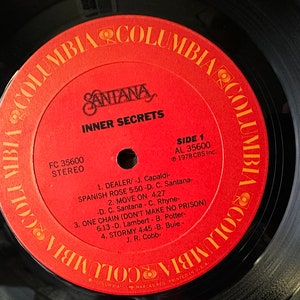 1978 SANTANA “inner Secrets” Vinyl Record Album - Etsy