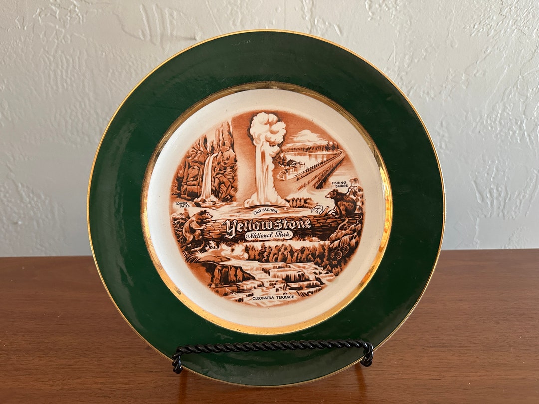 Yellowstone National Park Souvenir Plate - Etsy