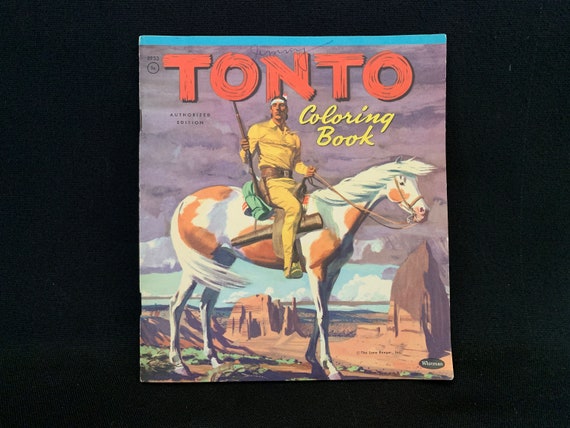 1957 Vintage TONTO Coloring Book WHITMAN PUBLISHING | Etsy