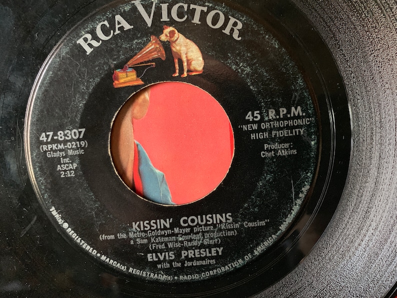 1964 ELVIS PRESLEY 7” 45 RPM Record “kissin’ Cousins” - Etsy