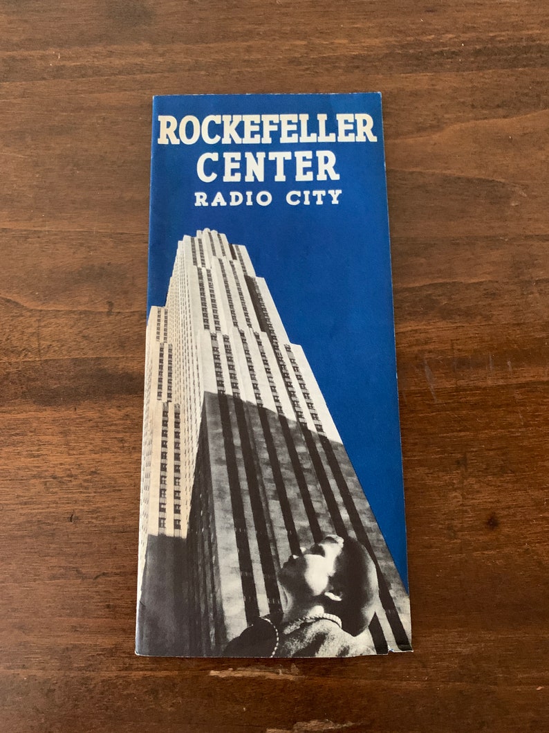 1940 Visitors Brochure Rockefeller Center | Etsy
