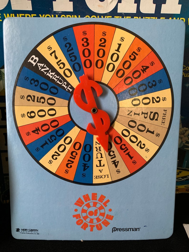 1985 Vintage Game wheel of Fortune 2nd Edition 99% Complete - Etsy