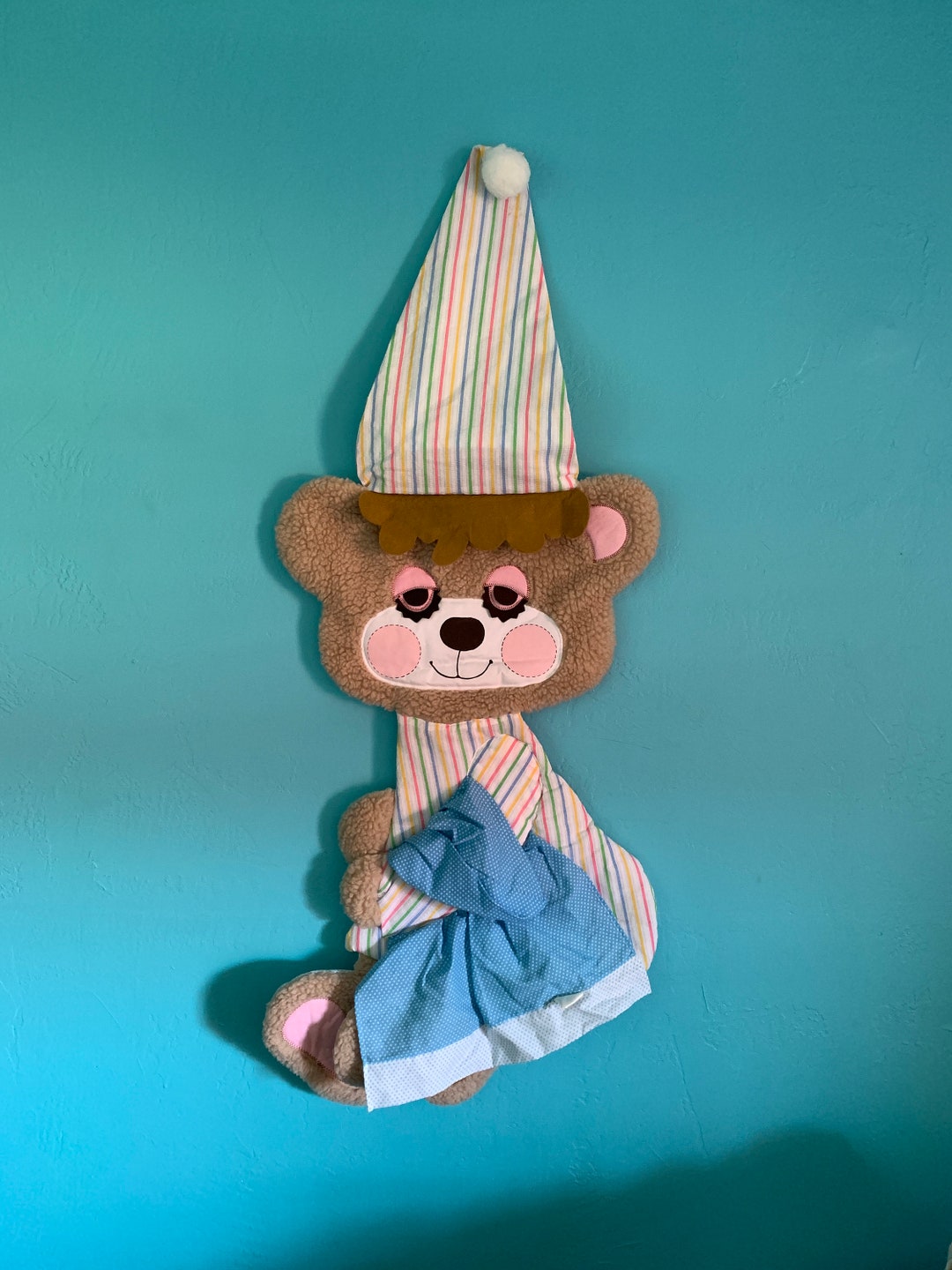 Teddy Beddy Bear Cloth Wall Hanging/décor - Etsy