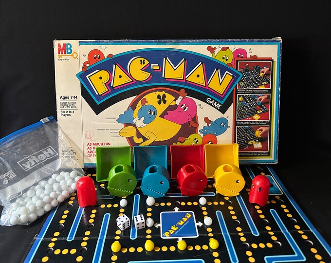 Vintage 1980 PAC-MAN Board Game Complete by Milton Bradley - Etsy