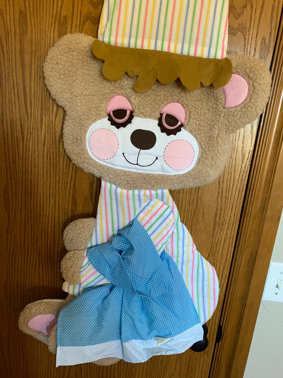 Teddy Beddy Bear Cloth Wall Hanging/décor | Etsy