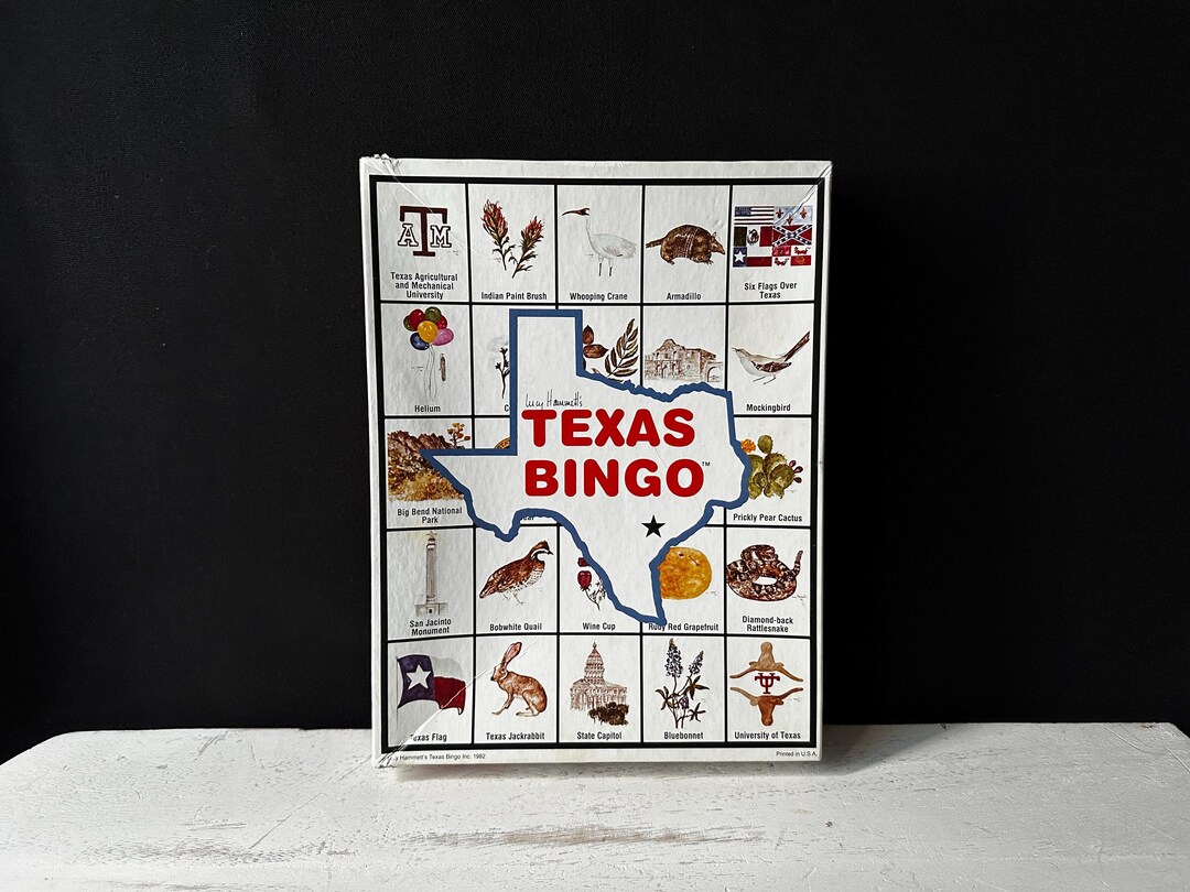 Vintage 1982 Lucy Hammett's Texas Bingo Game School / History Education ...