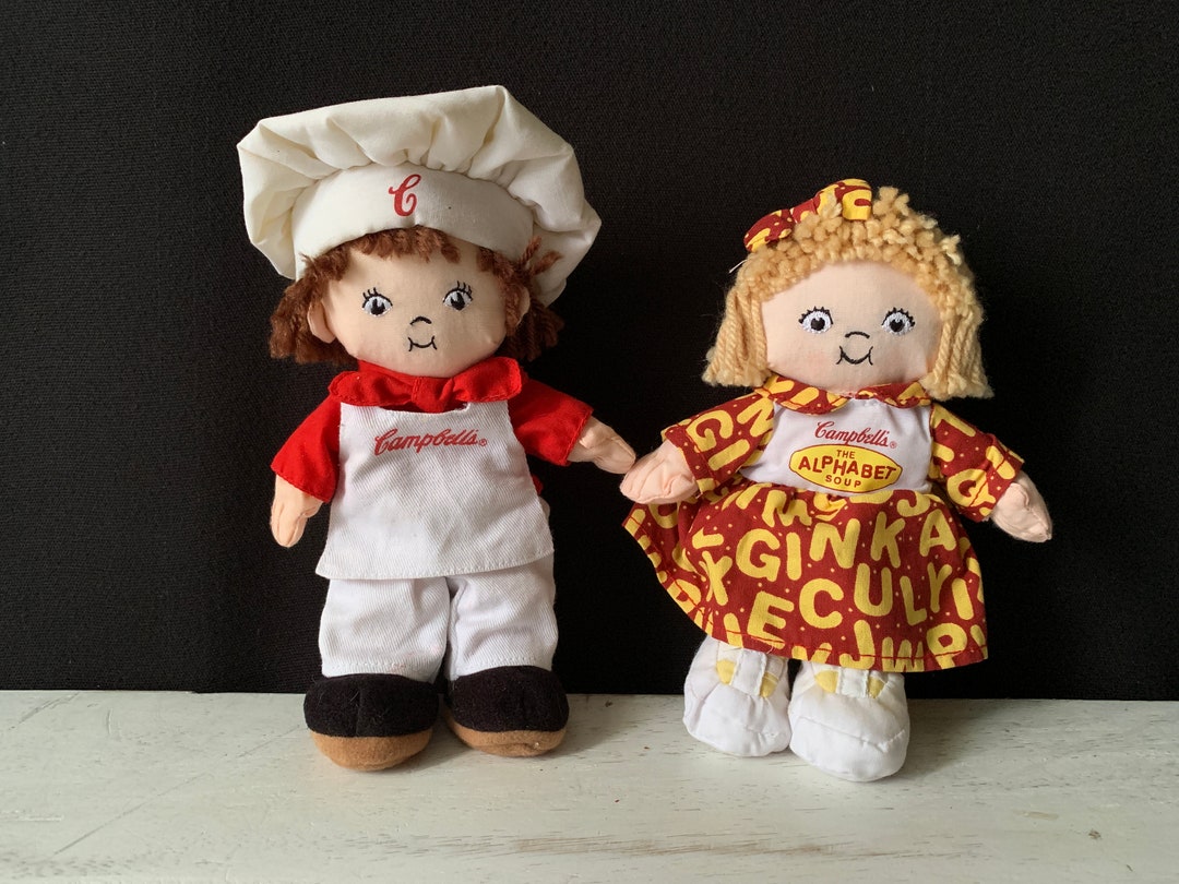 8 Soft Stuffed Plush Campbells SOUP KIDS Dolls Chef 1999 - Etsy