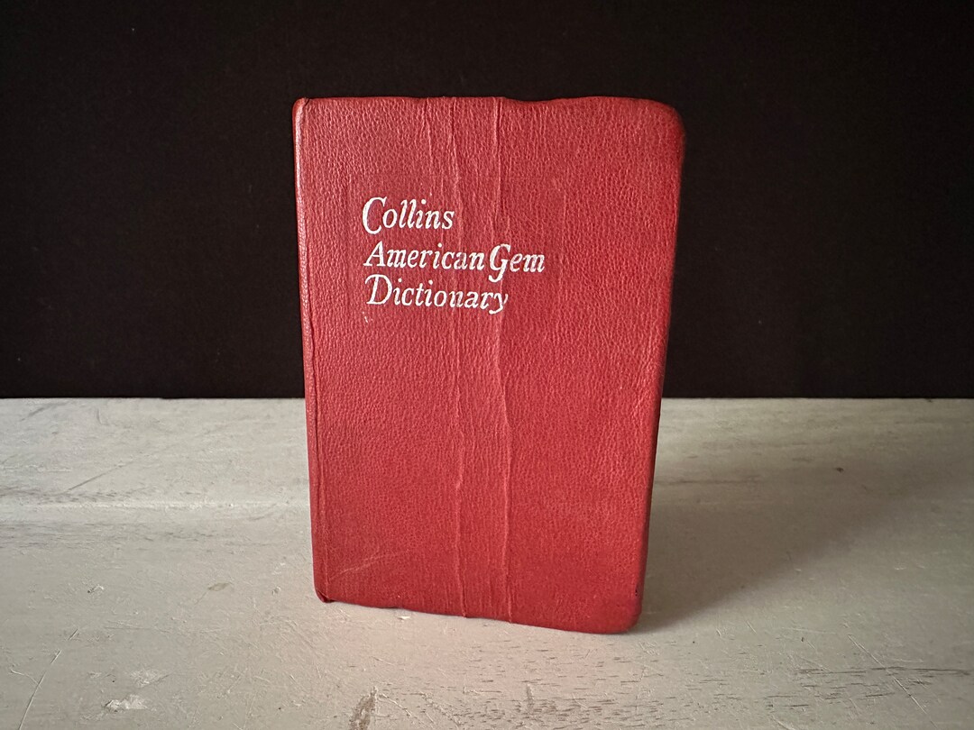 Vintage COLLINS AMERICAN GEM Dictionary Mini Pocket-sized U.S. Edition ...