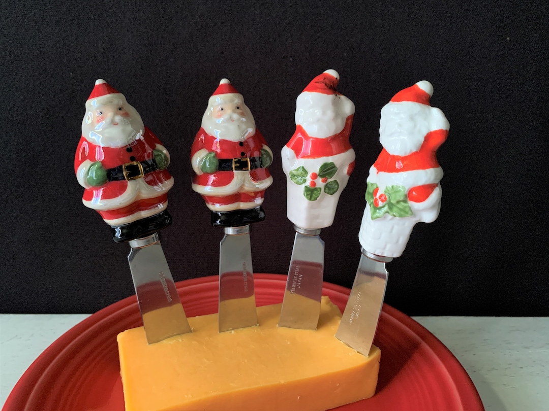 Santa Ceramic Cheese Spreaders - Sold in Sets of 2 - Etsy