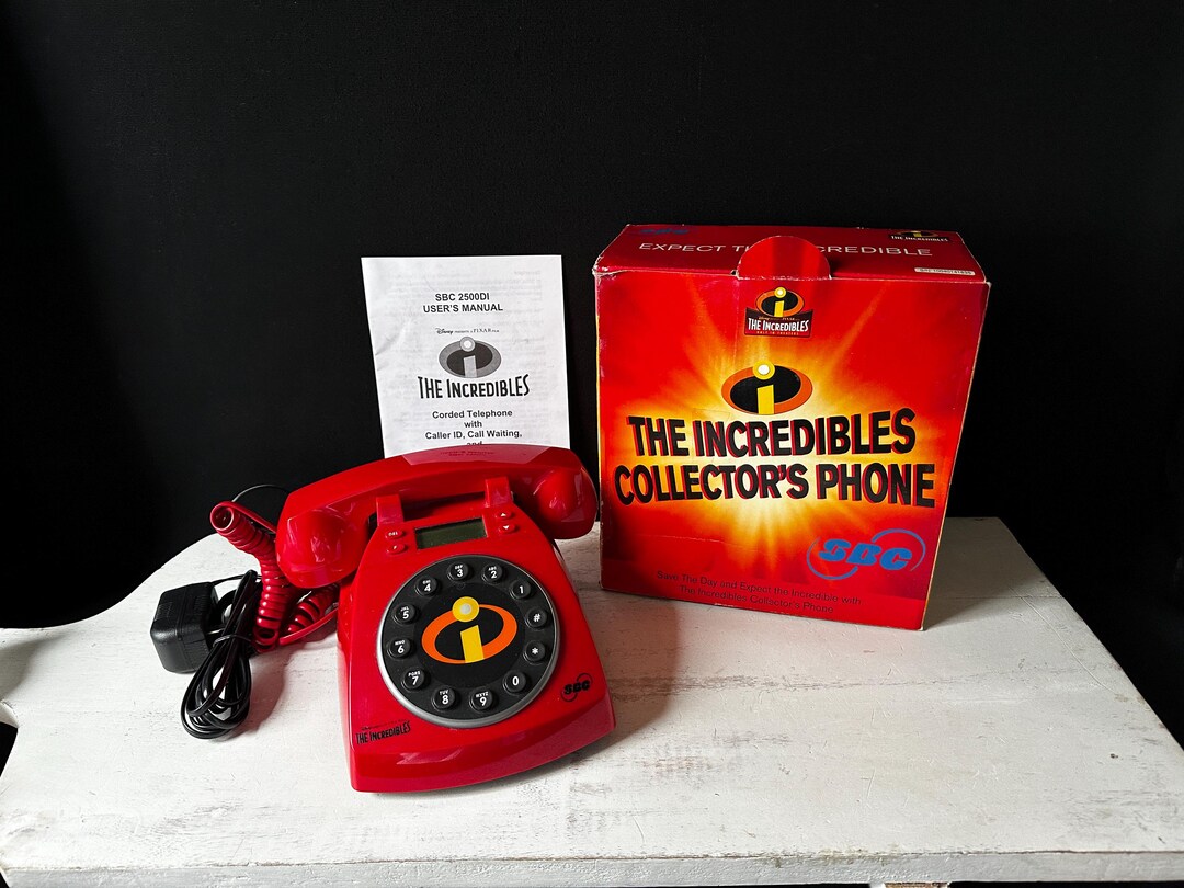 Disney Pixar THE INCREDIBLES Landline Corded SBC Telephone...works! - Etsy
