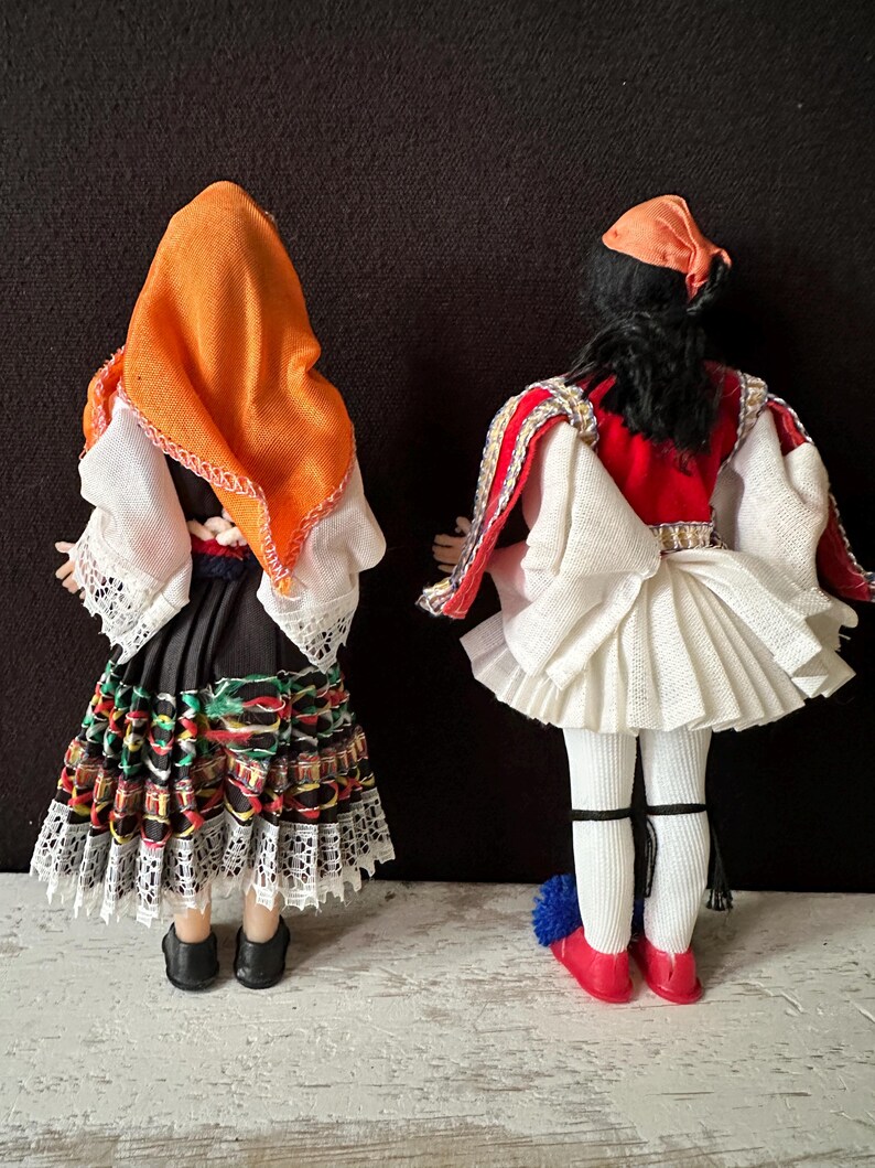 Greek Plastic Dolls – A Sweet Couple in Vintage Traditional Costume ...