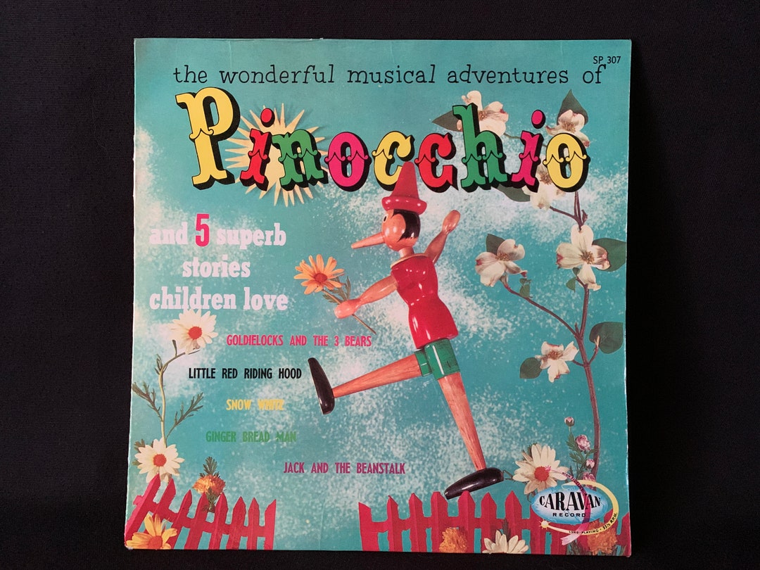 Vintage 1950s Pinocchio LP: Caravan Records Children's Stories - Etsy