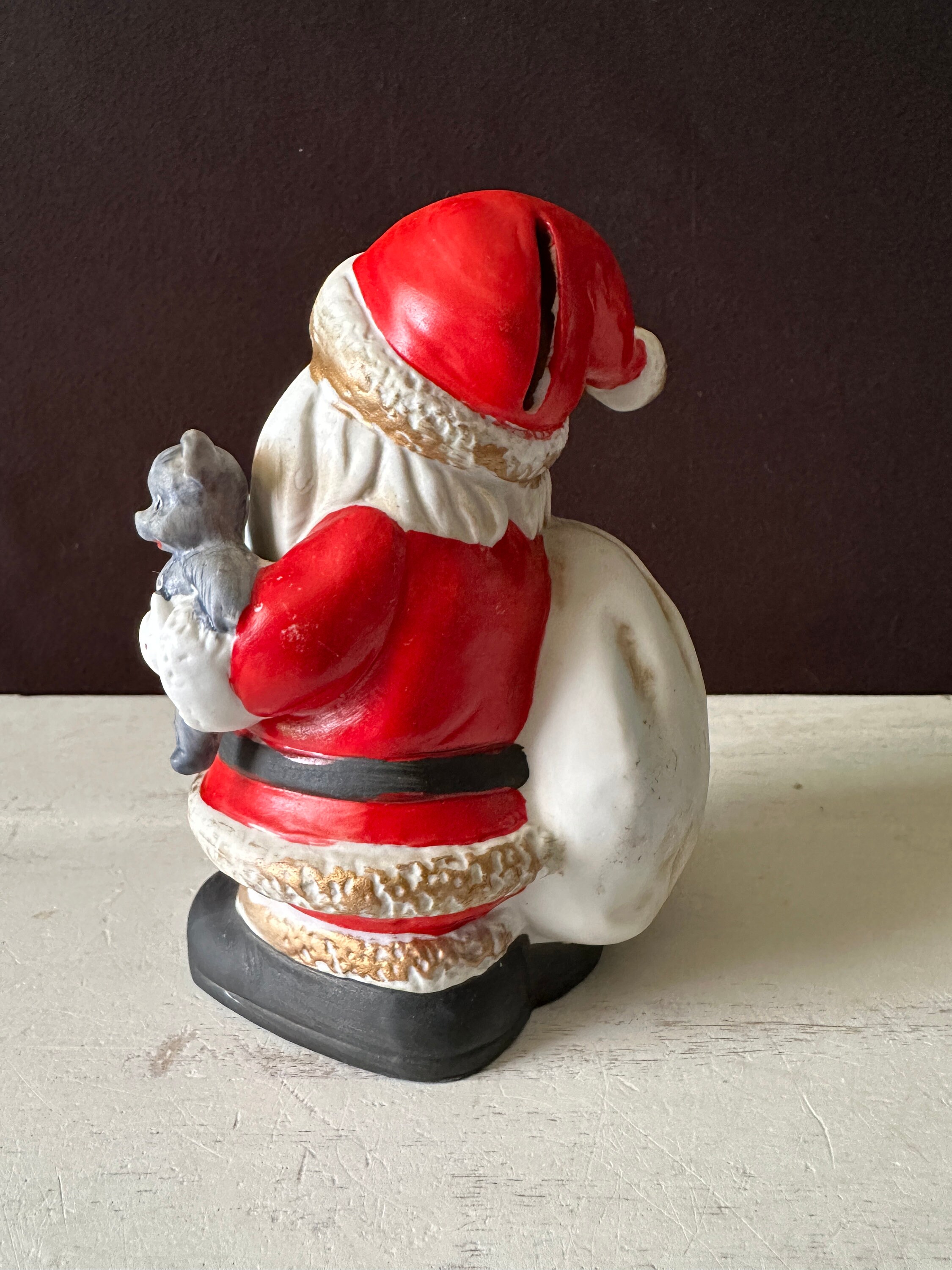 Vintage 1985 HOMCO Sweet Santa Claus 6 1/4'’ Coin Bank #5407 With ...