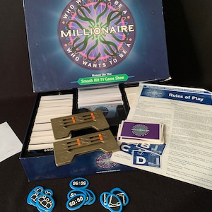 Vintage 2000 PRESSMAN “who Wants to Be A Millionaire” Table Game ...