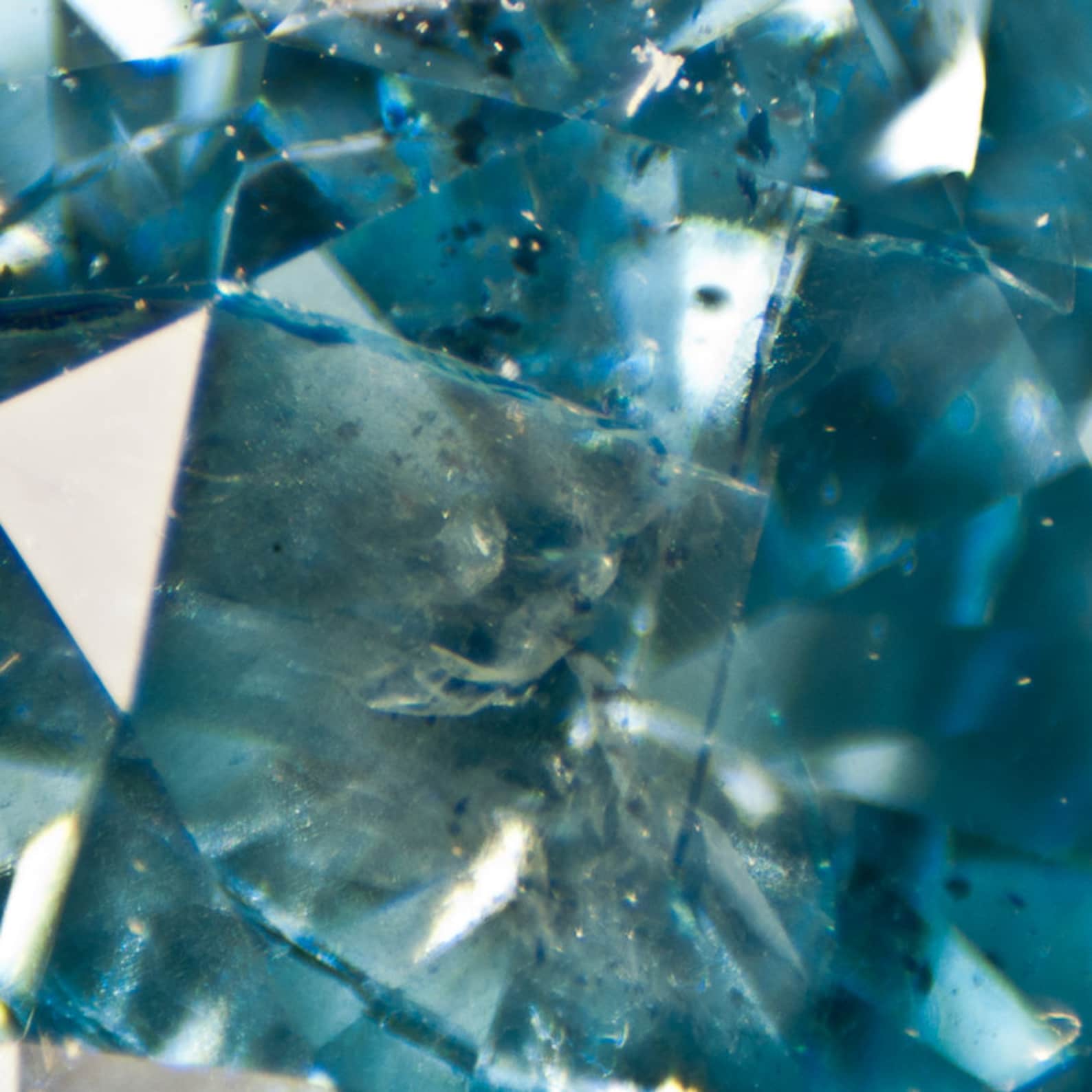 Caribbean Light Blue Diamond Engagement Ring White Gold - Etsy