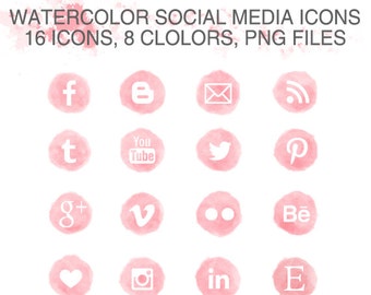 Pink Social Media - Etsy