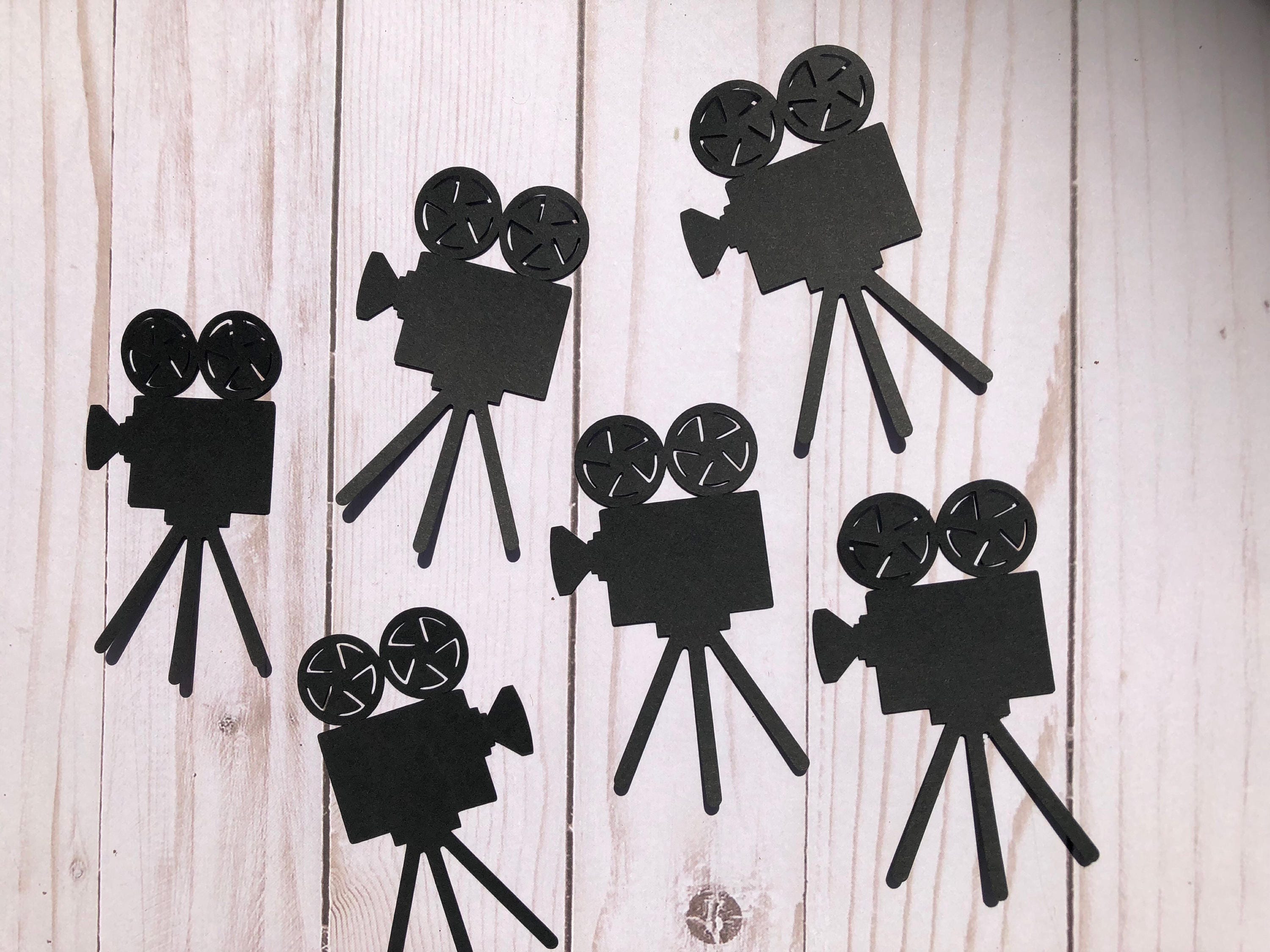 Movie film Die Cut Outs From Card Stock Party Cut Outs | Etsy