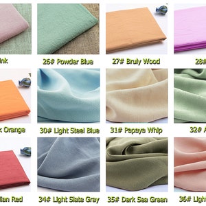 Anysize Concise Style With Side Pockets Soft Linen Dress Cotton Dress ...