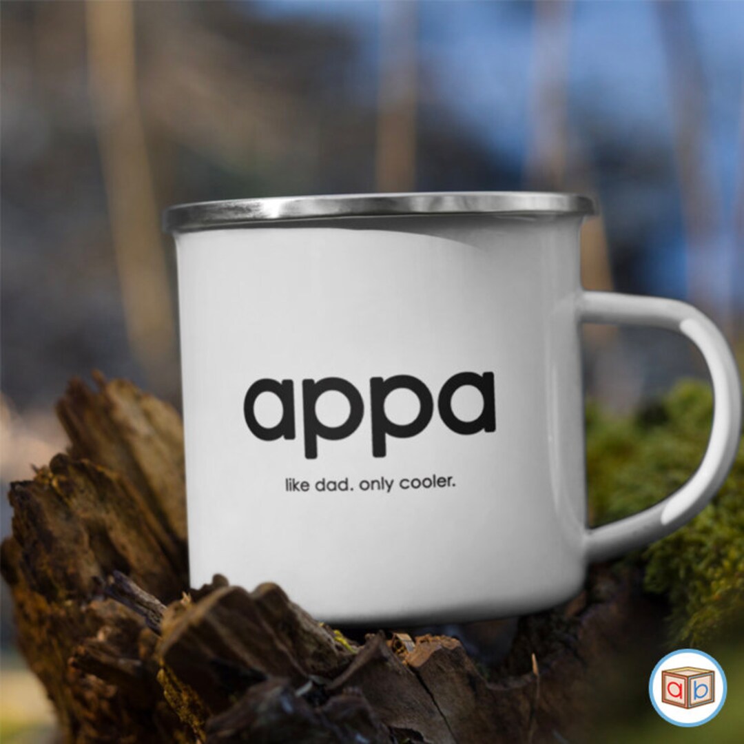 Appa Enamel Mug | Gift for Dad | Camping Hiking Gear - Etsy
