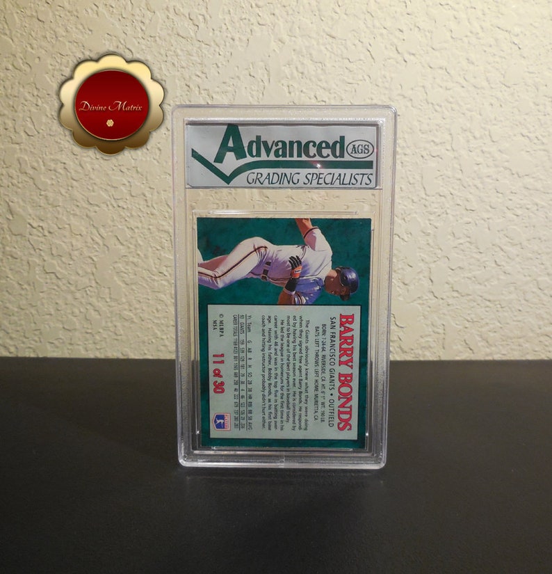Barry Bonds Card 1994 Post AGS Graded Mint 9.0 Baseball | Etsy