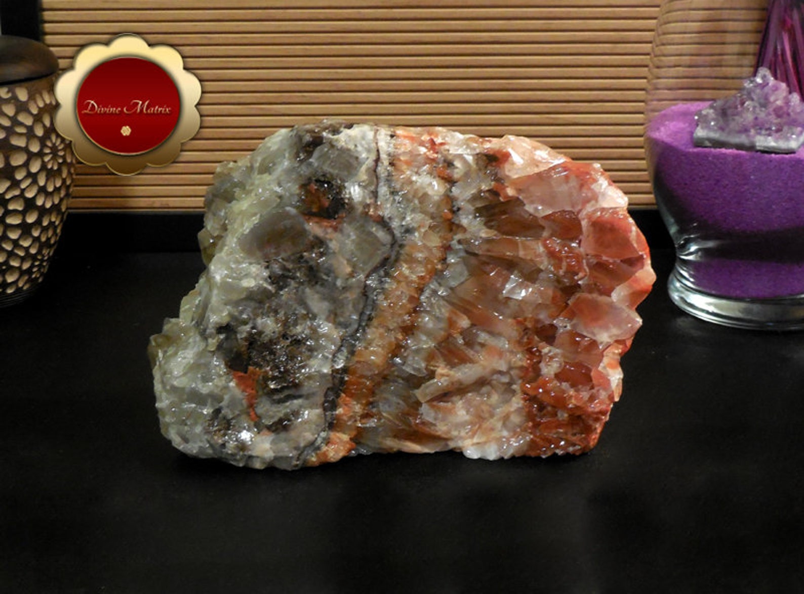 4 LB Large Red Calcite Banded Calcite Raw Tri Color Calcite | Etsy