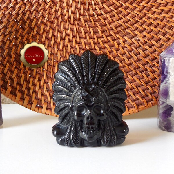 Large Obsidian Skull Carving - Etsy