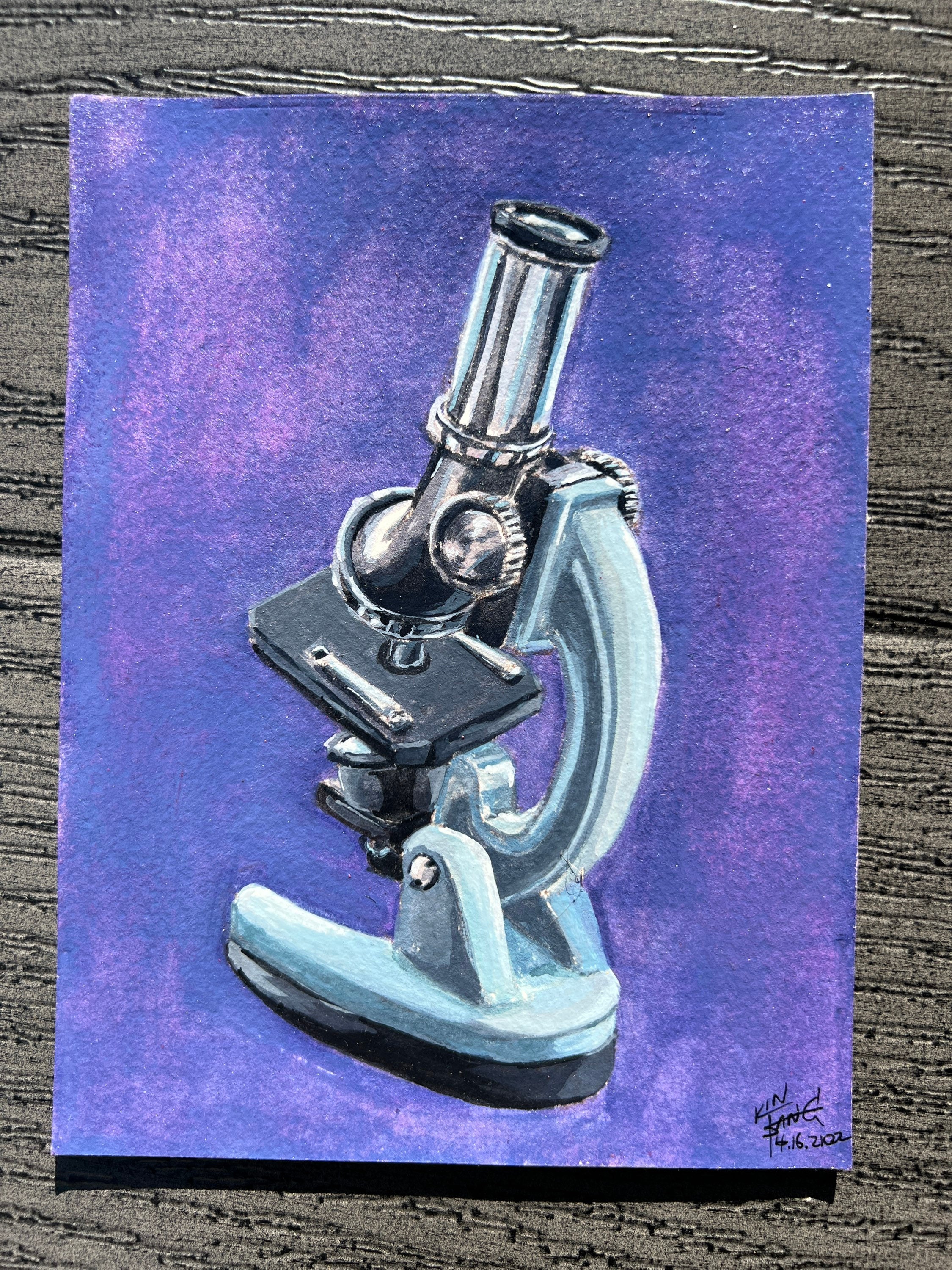Colored Microscope Drawing