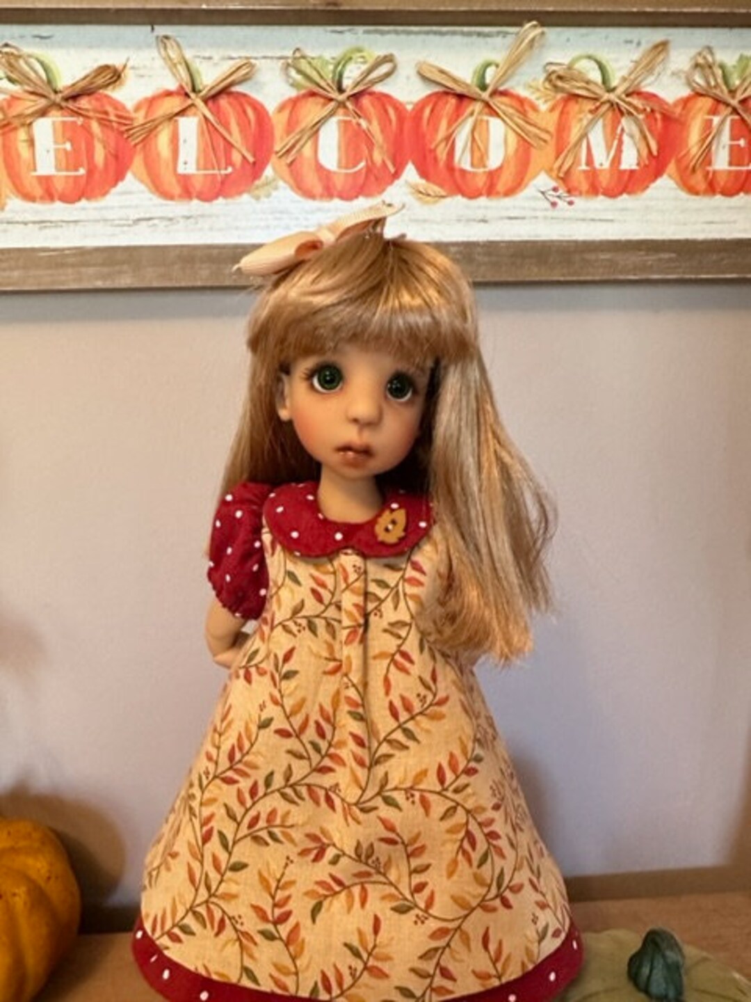 Dress and Apron for Kaye Wiggs 13” Little Doll - Etsy